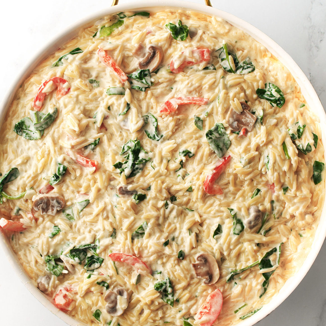 Creamy Veggie Orzo (The Best Recipe)