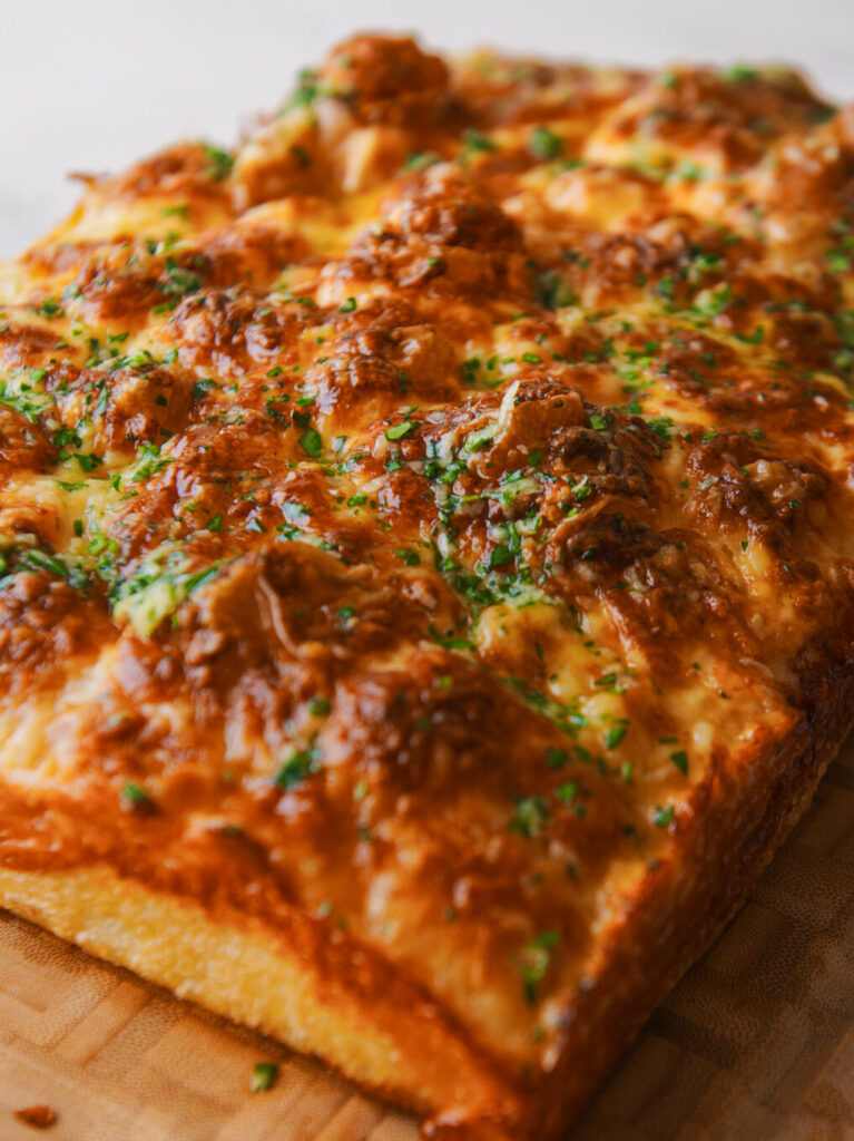 Garlic Bread Focaccia - bakecookrepeat.com